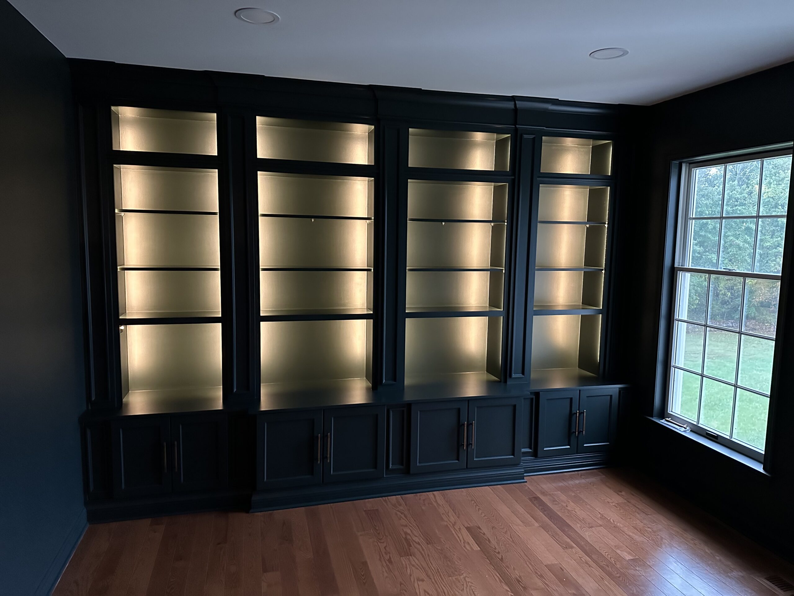Built Ins with Lighting - Ward Home Improvements